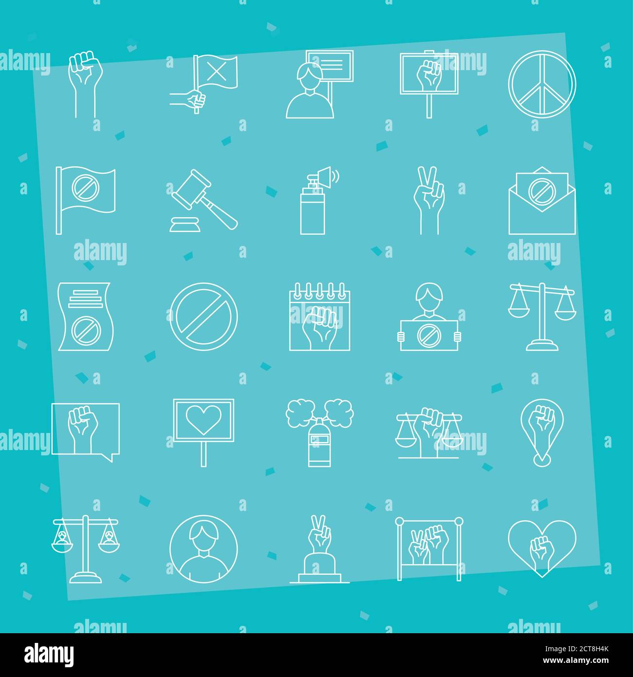 Human rights peace icons hi-res stock photography and images - Alamy