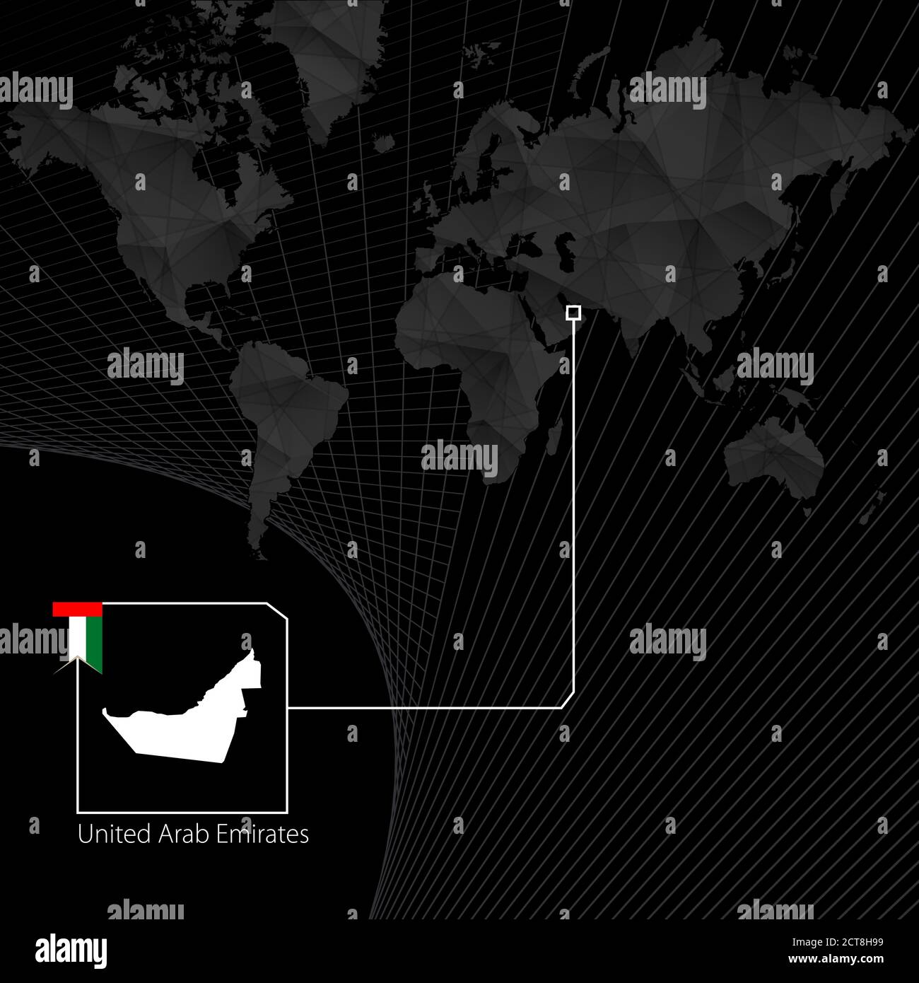 Uae map globe Stock Vector Images - Alamy