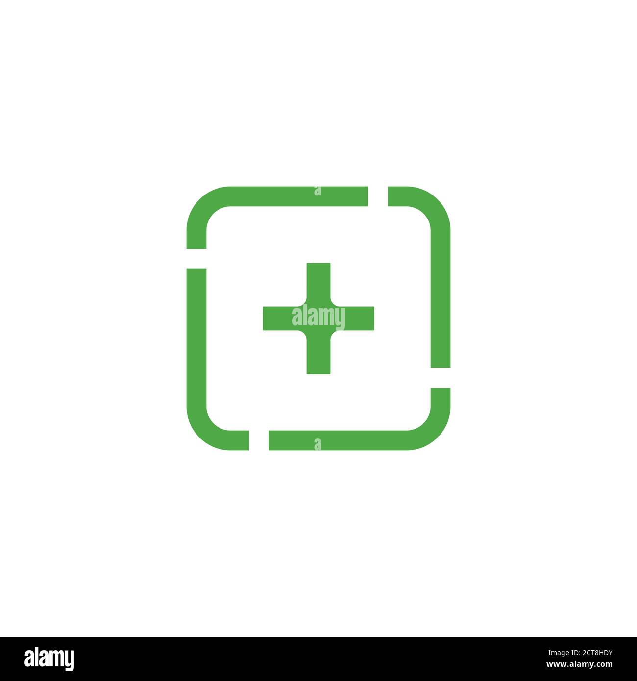 vector of plus medical circle process progress symbol logo Stock Vector ...