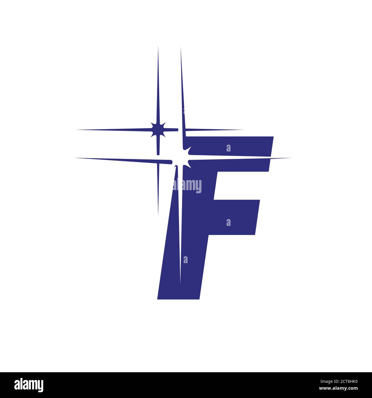A vector illustration of Clean and shine monogram logo initial letter F ...