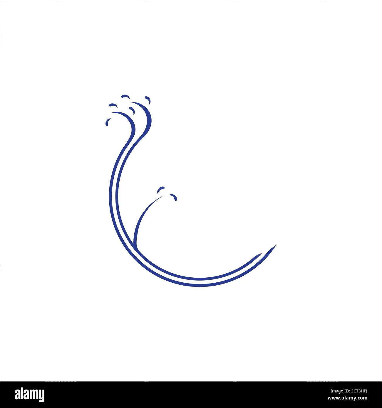 simple motion water splash symbol decoration vector Stock Vector Image ...