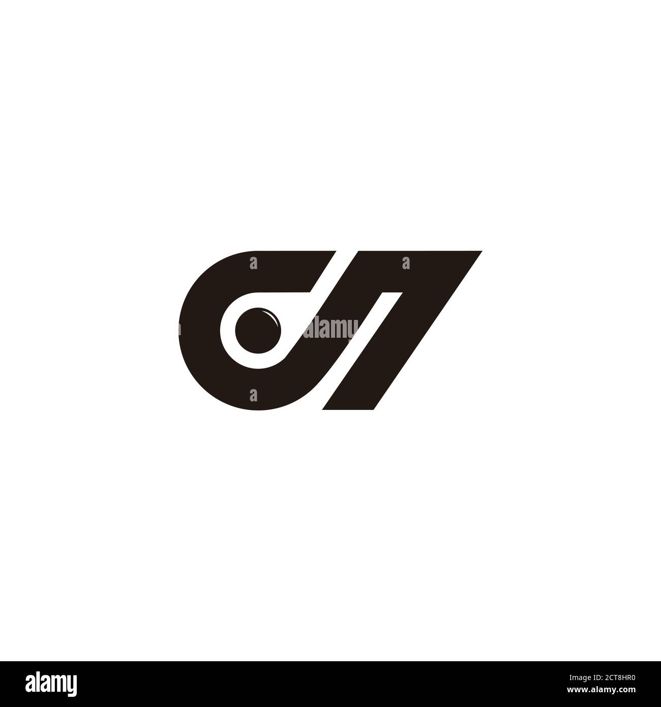 letter cn geometric arrow shape logo vector Stock Vector Image & Art ...