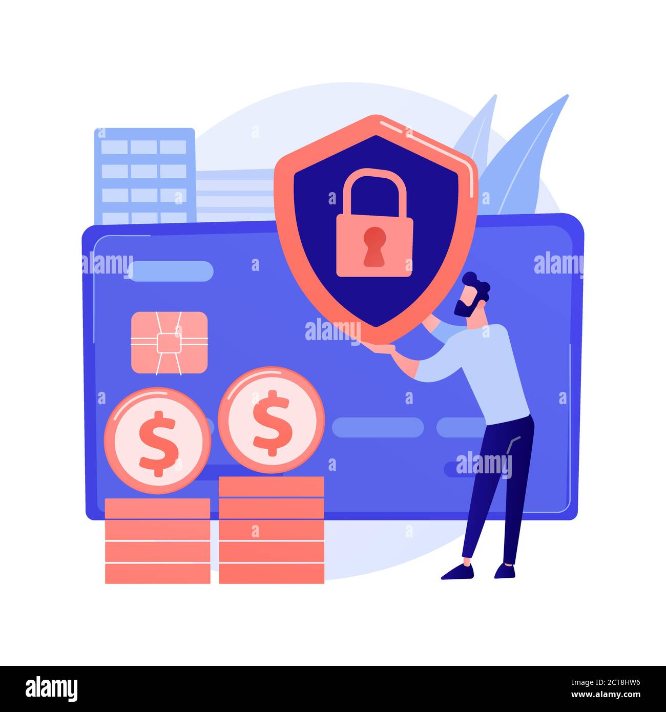 Debit card abstract concept vector illustration Stock Vector Image ...