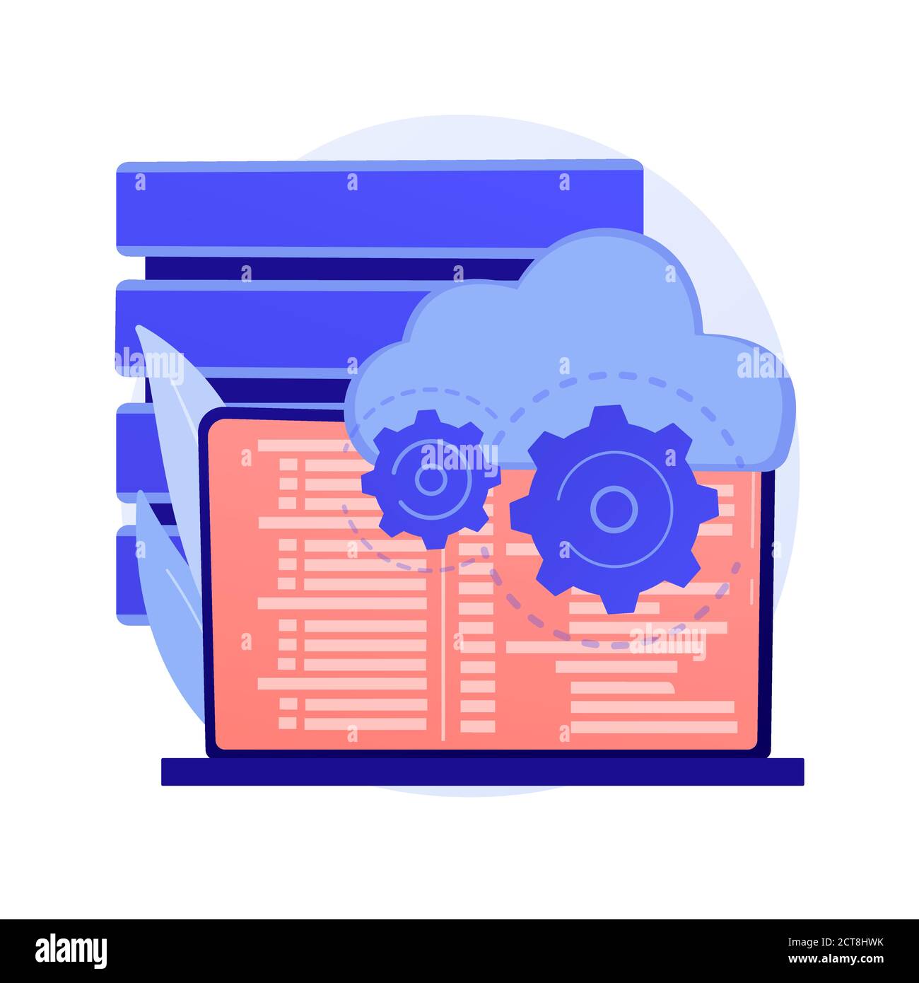 Data storage settings vector concept metaphor Stock Vector Image & Art ...