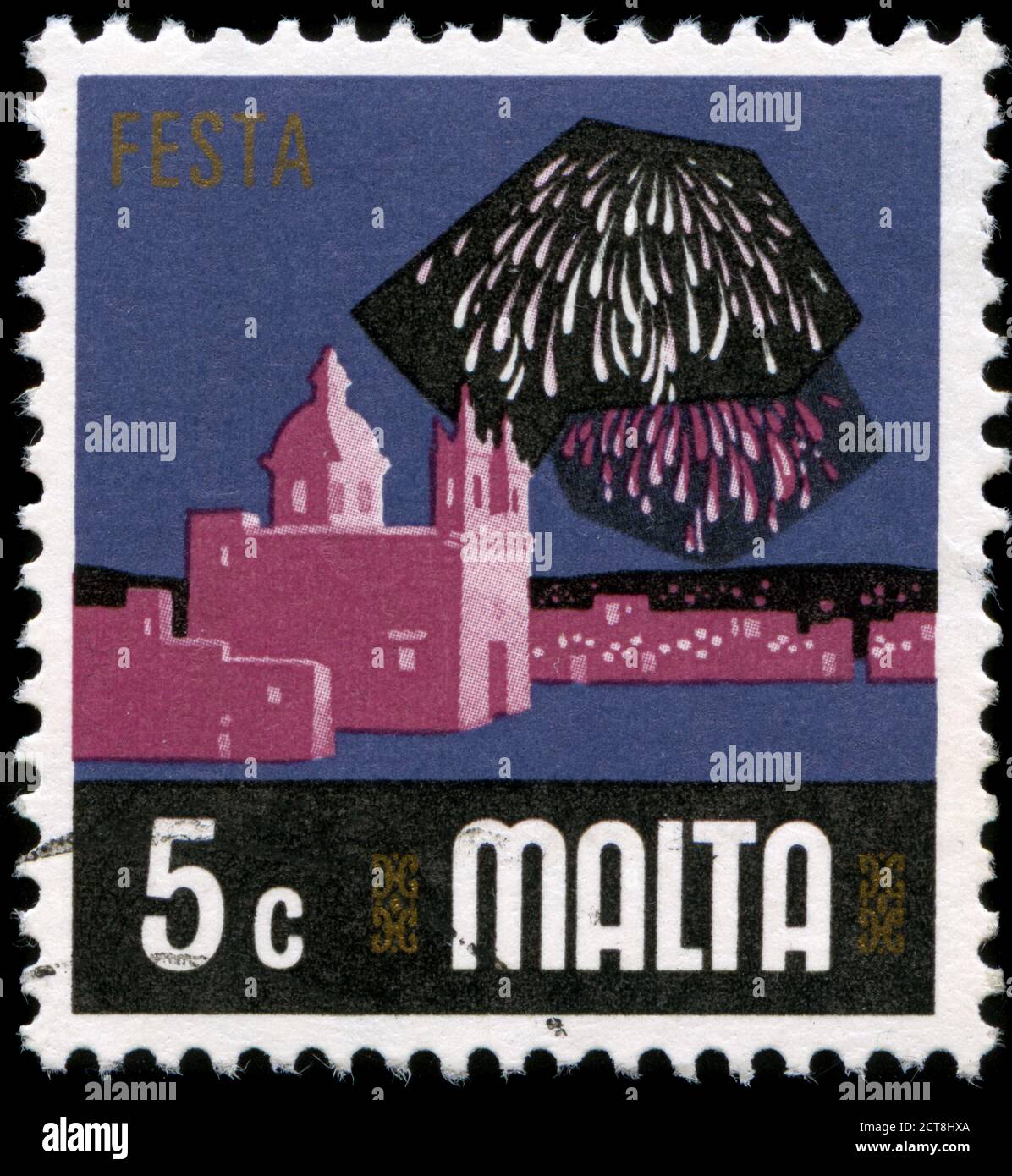 Postage stamp from Malta in the Aspects of Malta series issued in 1973 ...