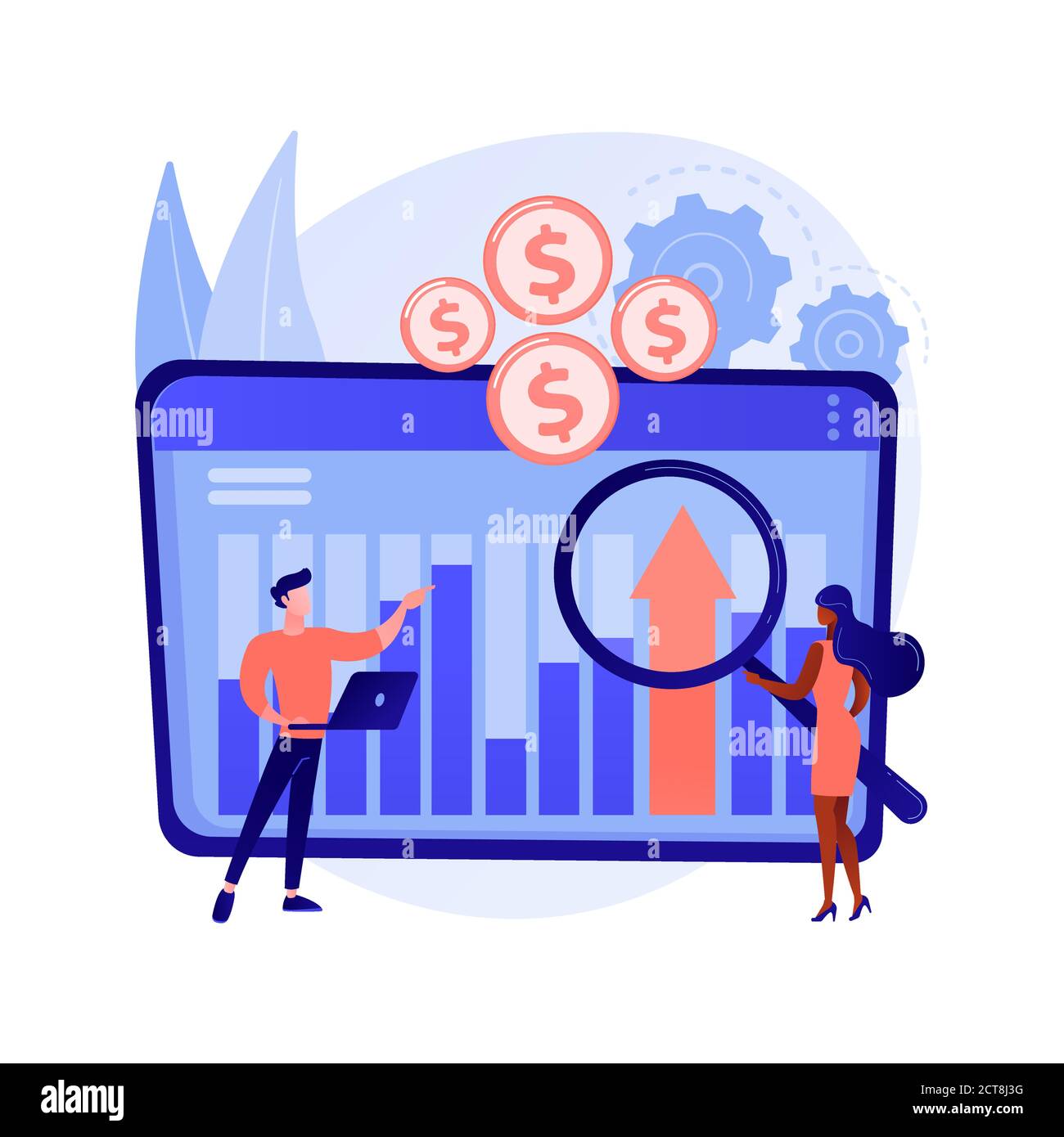 Financial management system abstract concept vector illustration Stock ...