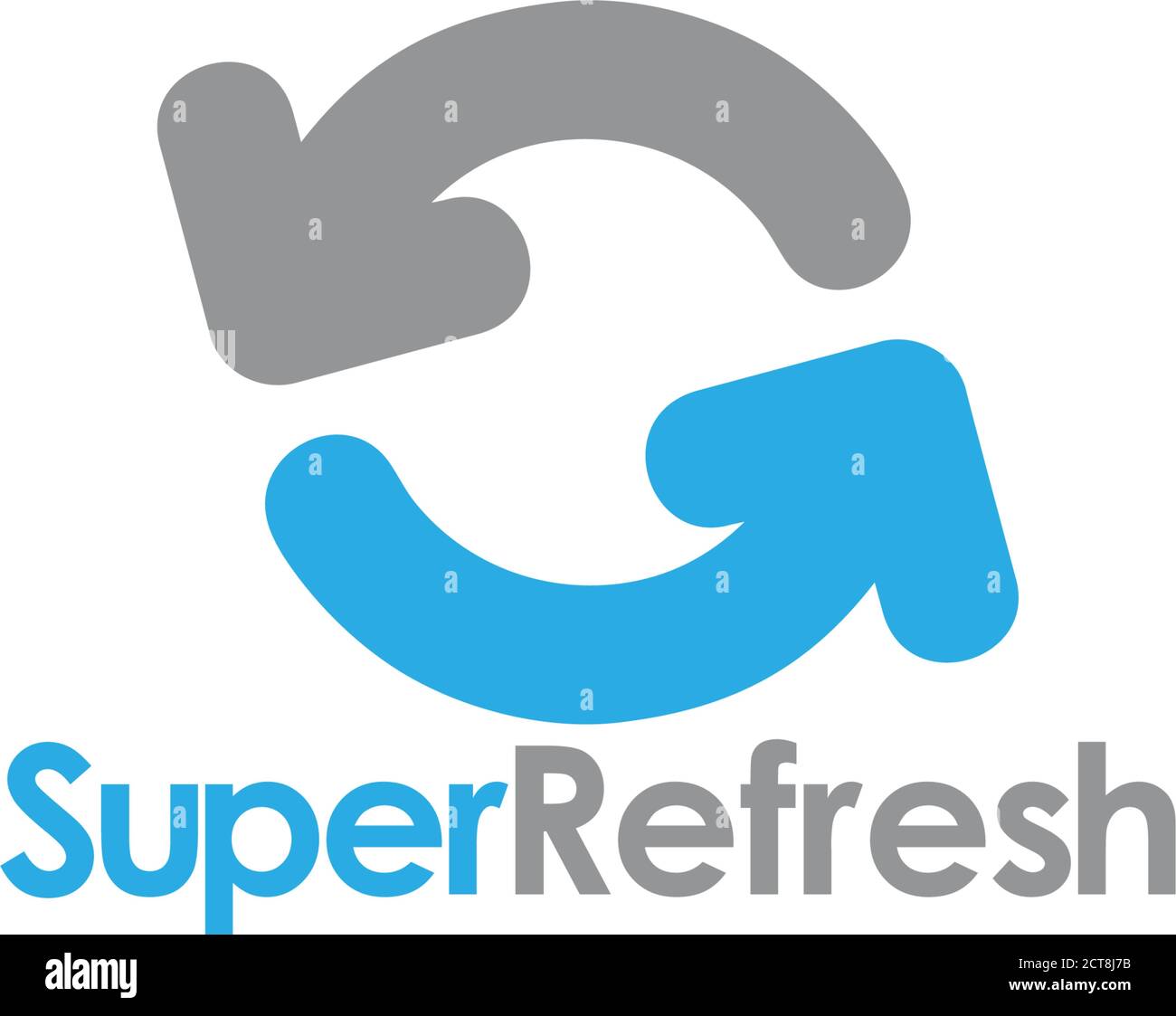 refresh circle arrow cleaner design logo vector Stock Vector Image ...