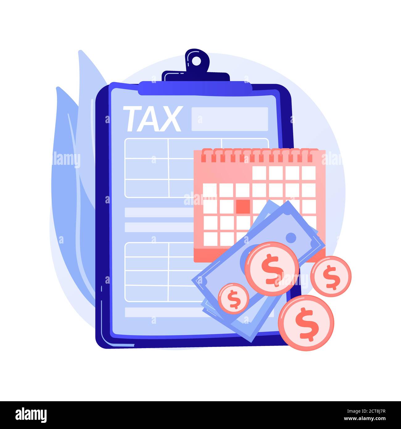 Tax year abstract concept vector illustration Stock Vector Image & Art ...