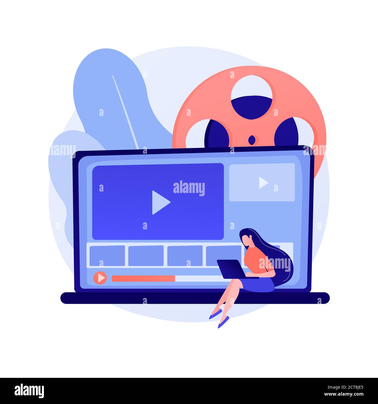 Video design abstract concept vector illustration Stock Vector Image ...