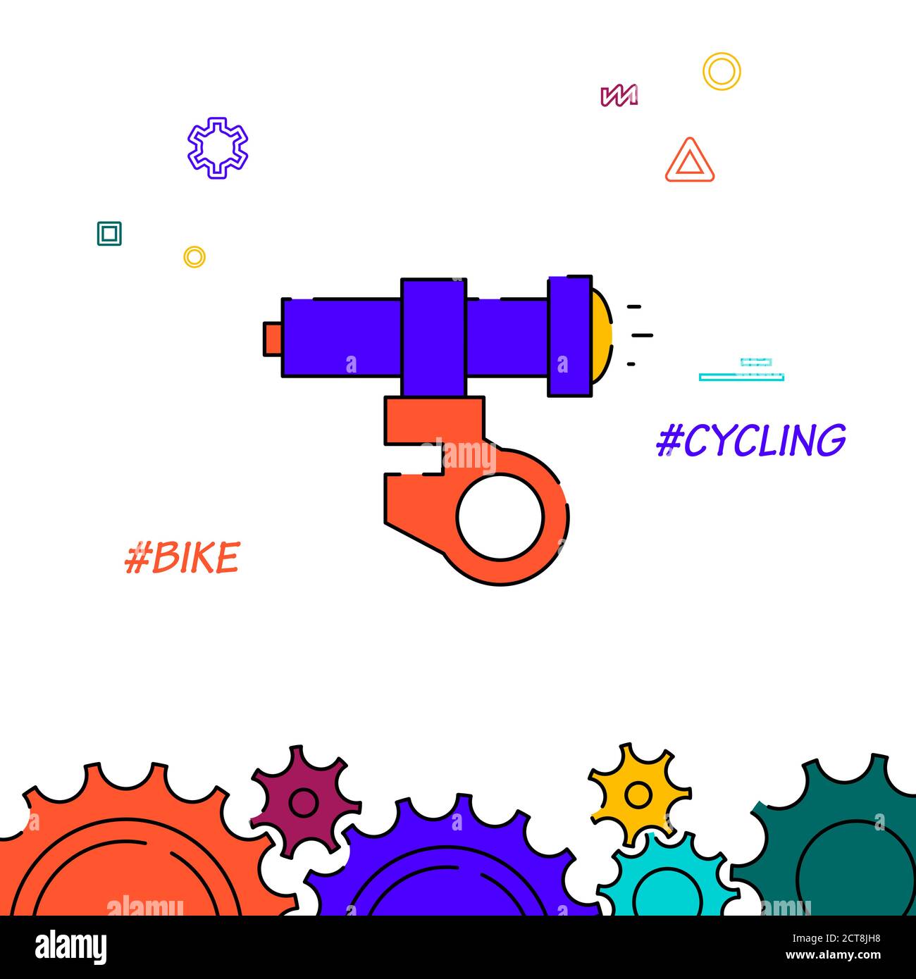 Minimalistic bicycle icon vector hi-res stock photography and images ...