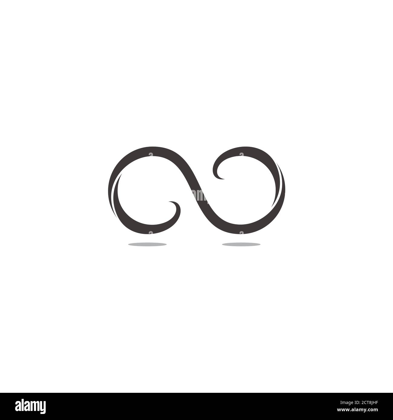 infinity waves ribbon curves geometric design logo vector Stock Vector ...