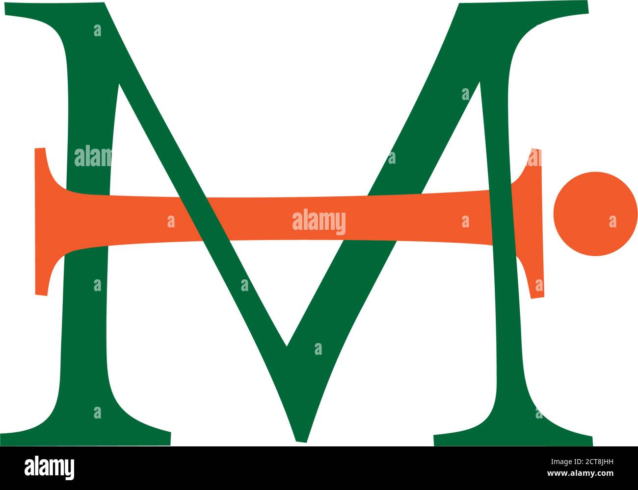 letter mi linked abstract colorful logo vector Stock Vector Image & Art ...