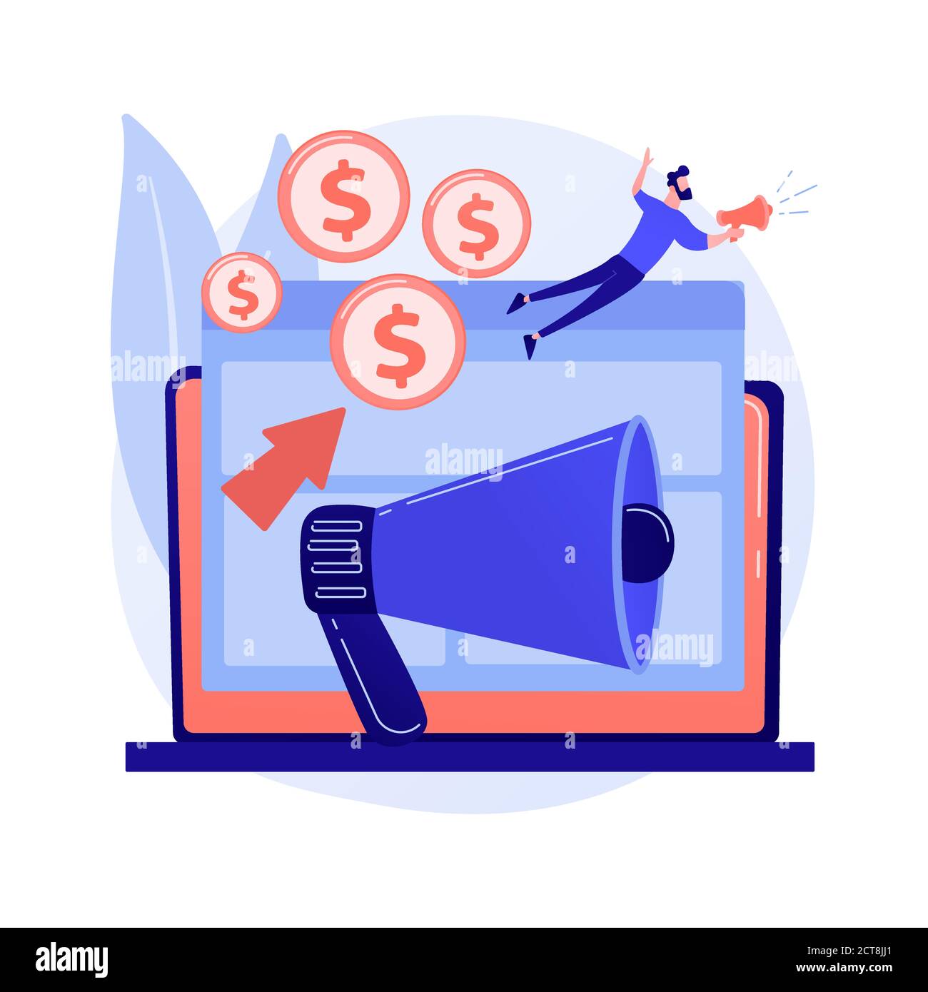 PPC campaign abstract concept vector illustration Stock Vector Image ...