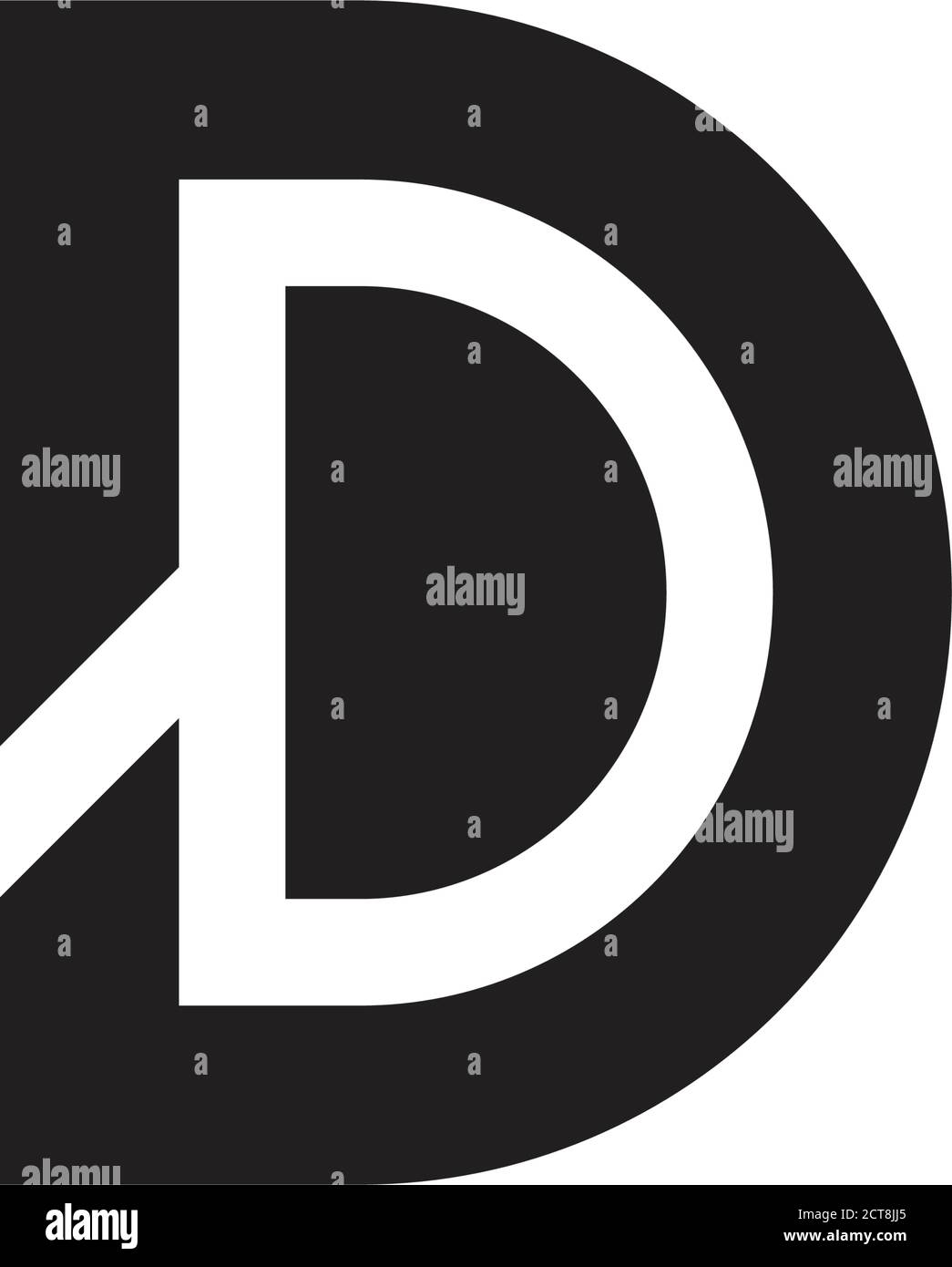 letter dd simple geometric logo vector Stock Vector Image & Art - Alamy