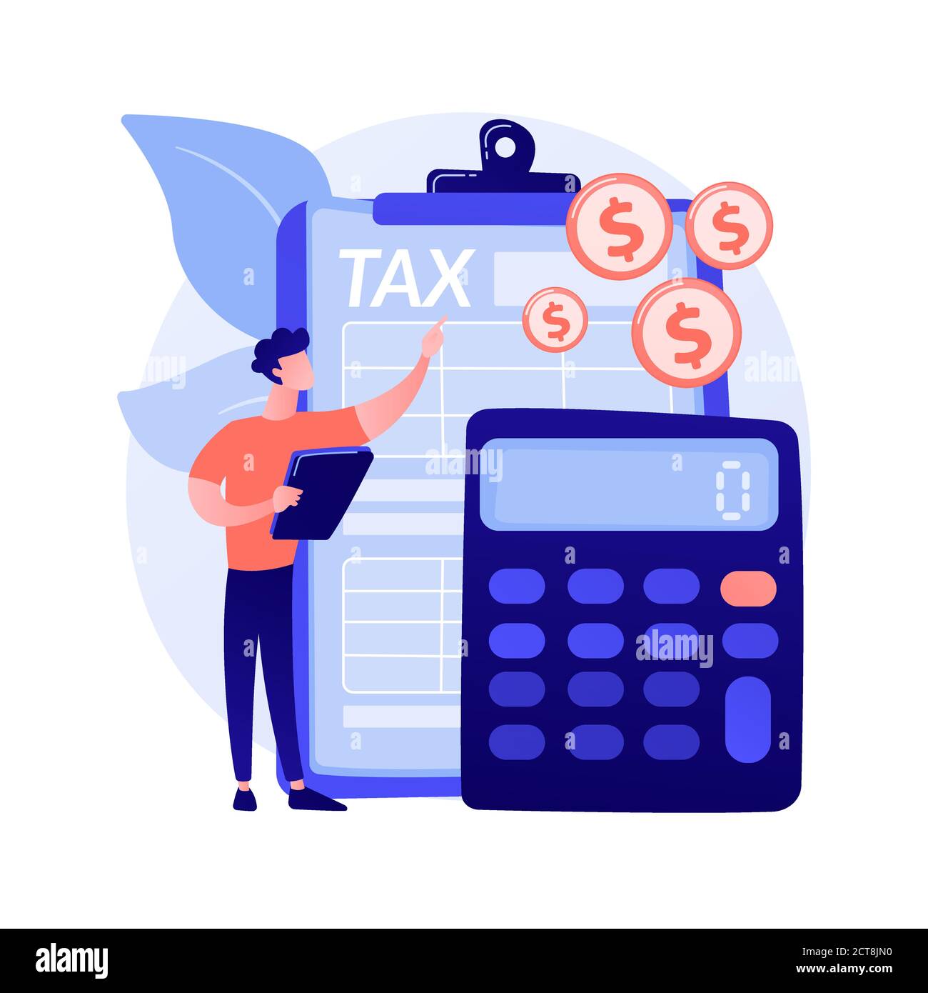 Net income calculating abstract concept vector illustration Stock ...