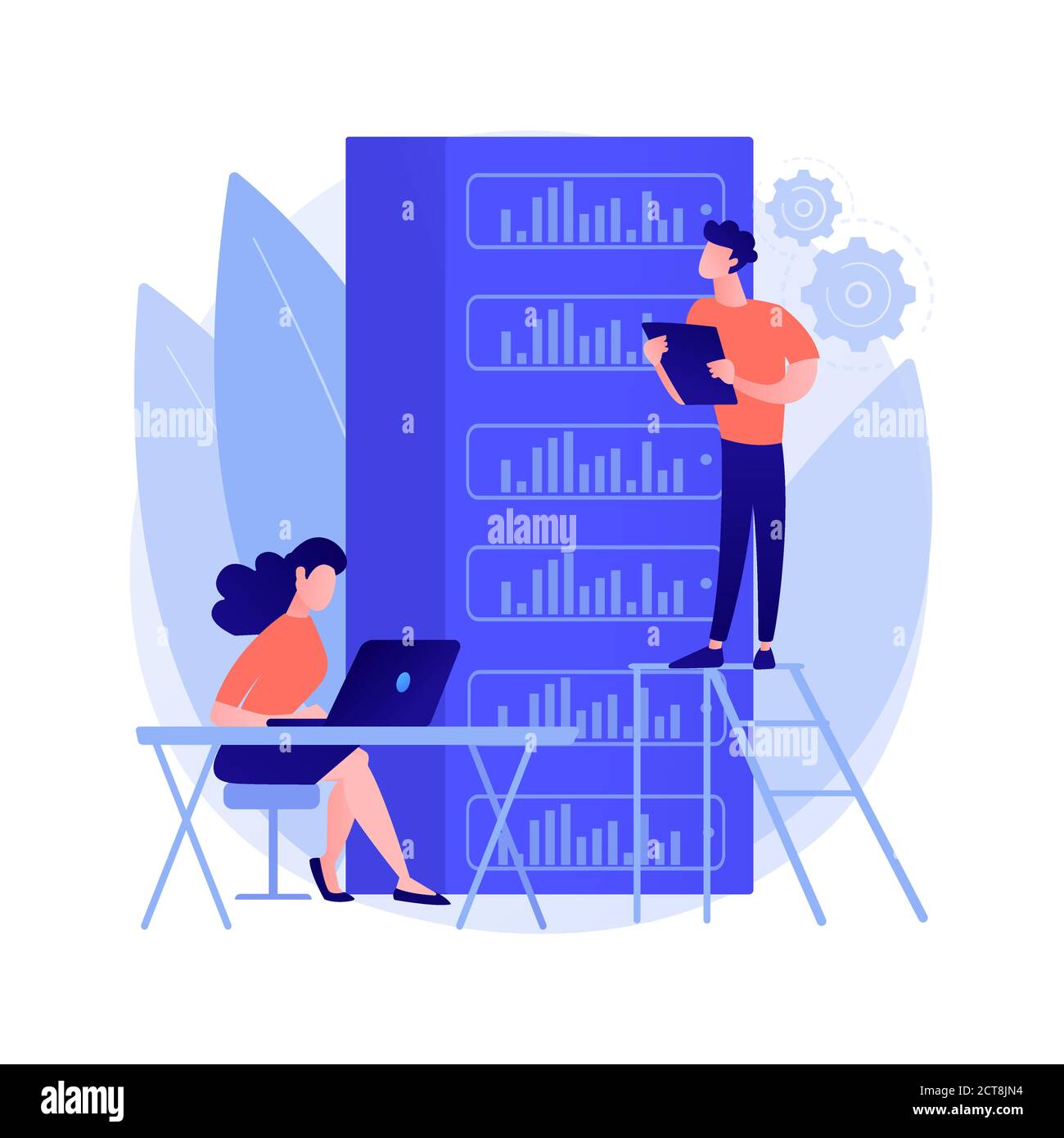 Big data storage abstract concept vector illustration Stock Vector ...