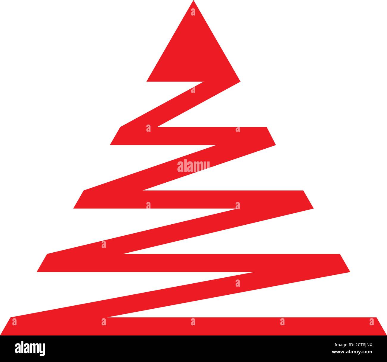 Red Zig Zag Arrow Clip Art