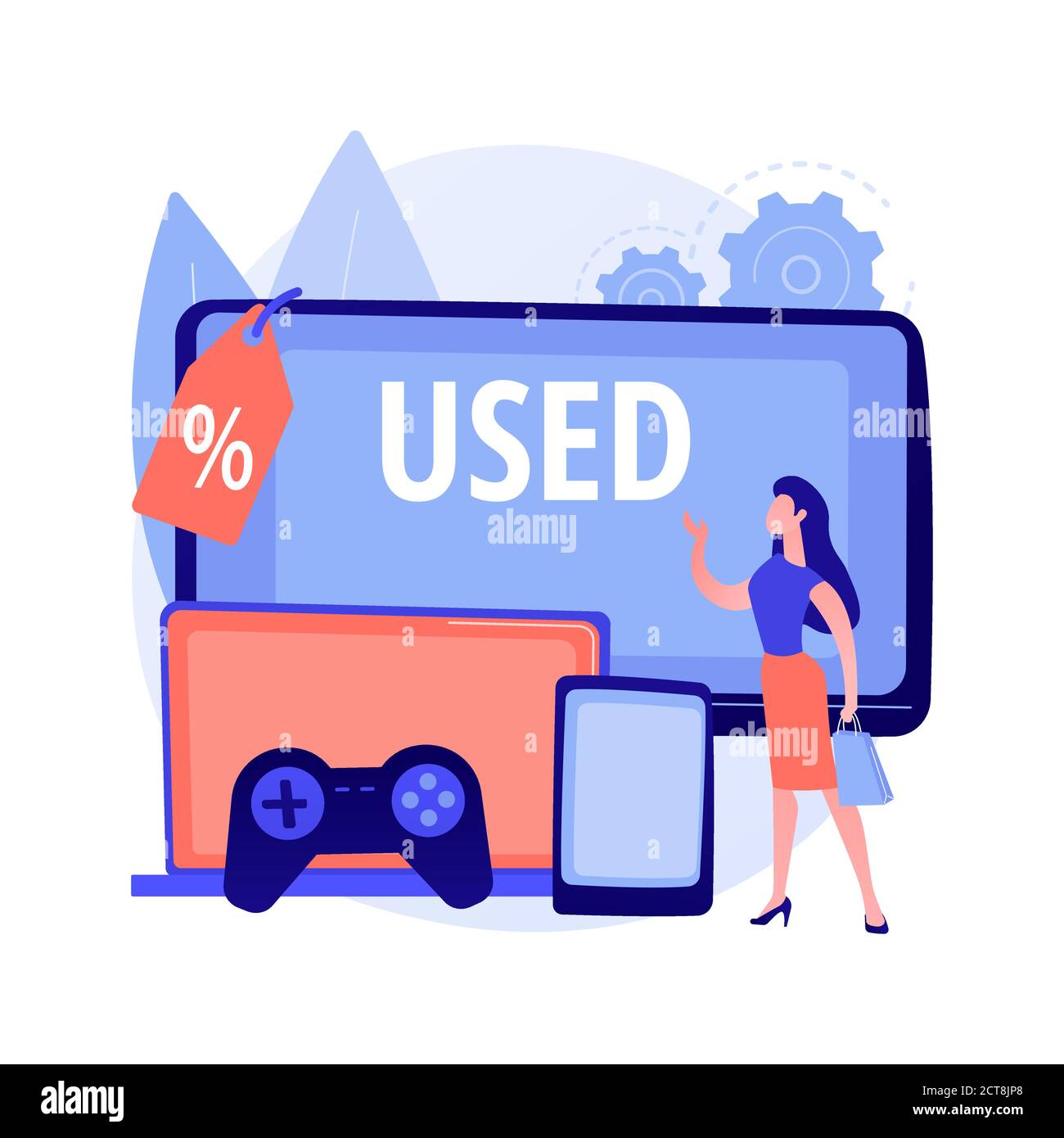 Used electronics trading abstract concept vector illustration Stock ...