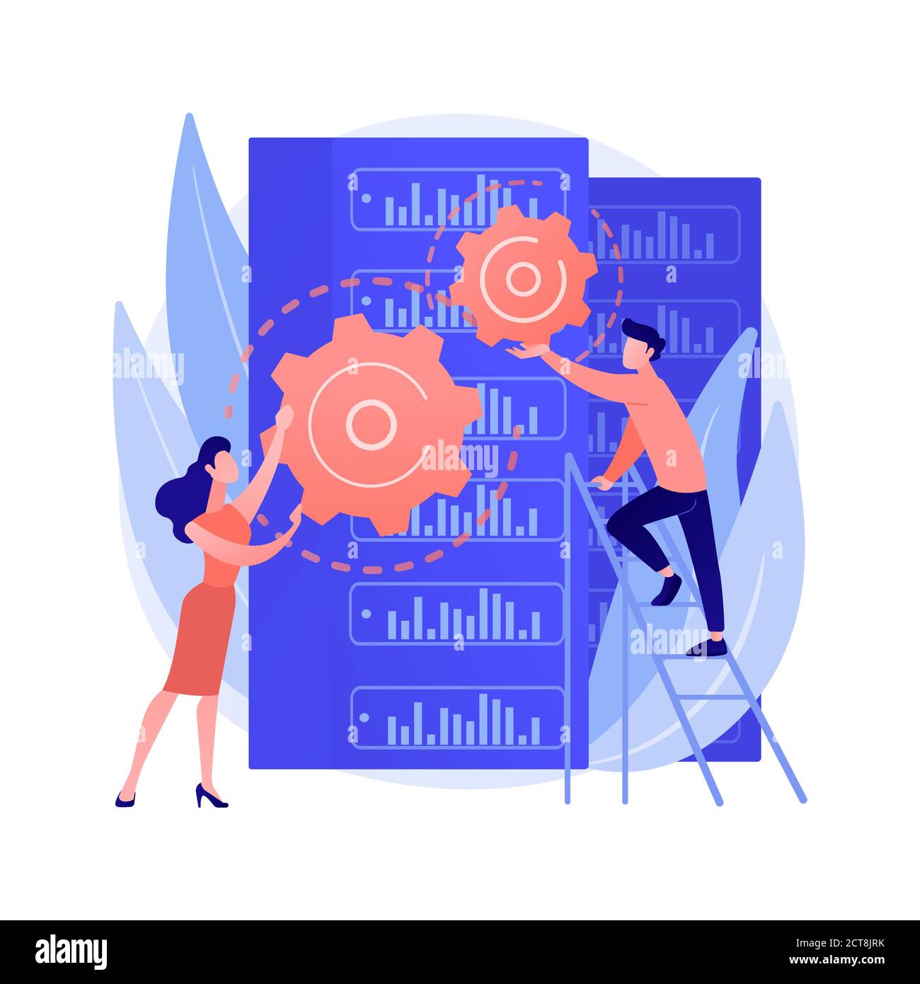 Big data job abstract concept vector illustration Stock Vector Image ...