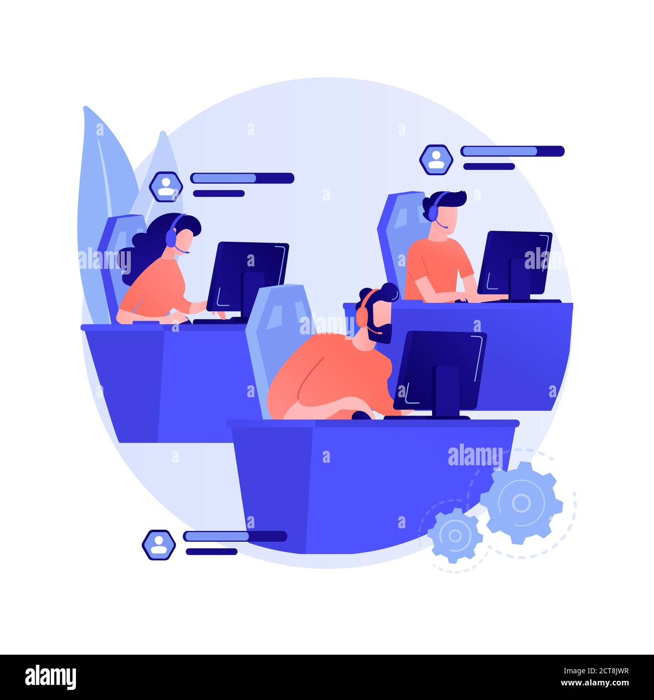 E-sport team abstract concept vector illustration Stock Vector Image ...