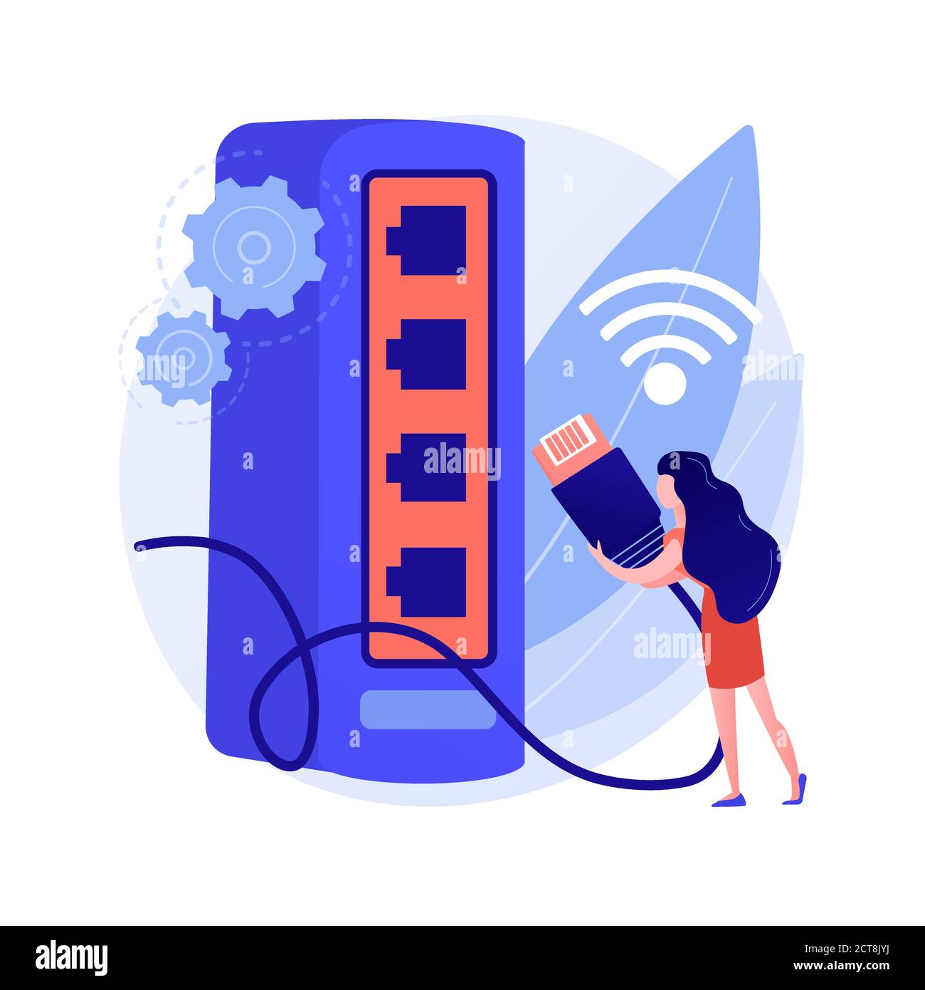 Ethernet Ethernet Connection Abstract Concept Vector Illustration Stock Vector Image And Art Alamy