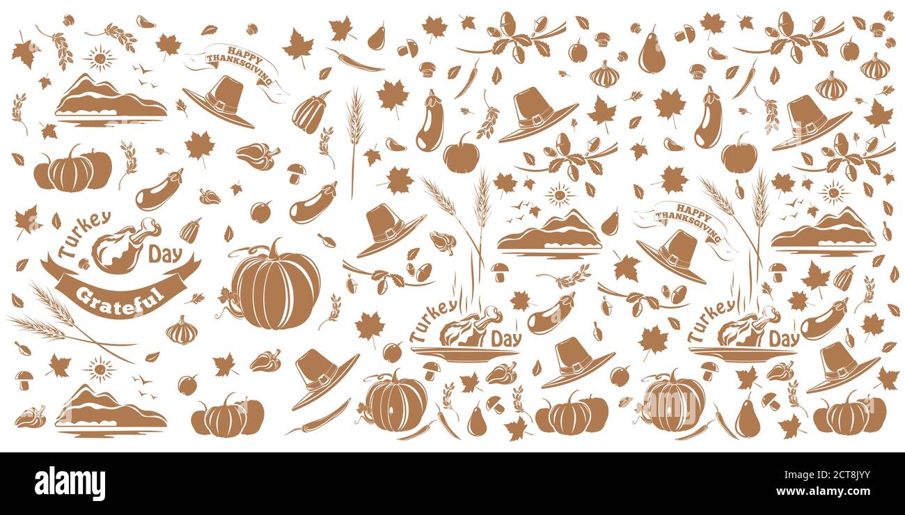 Thanksgiving theme pumpkin Stock Vector Images - Alamy