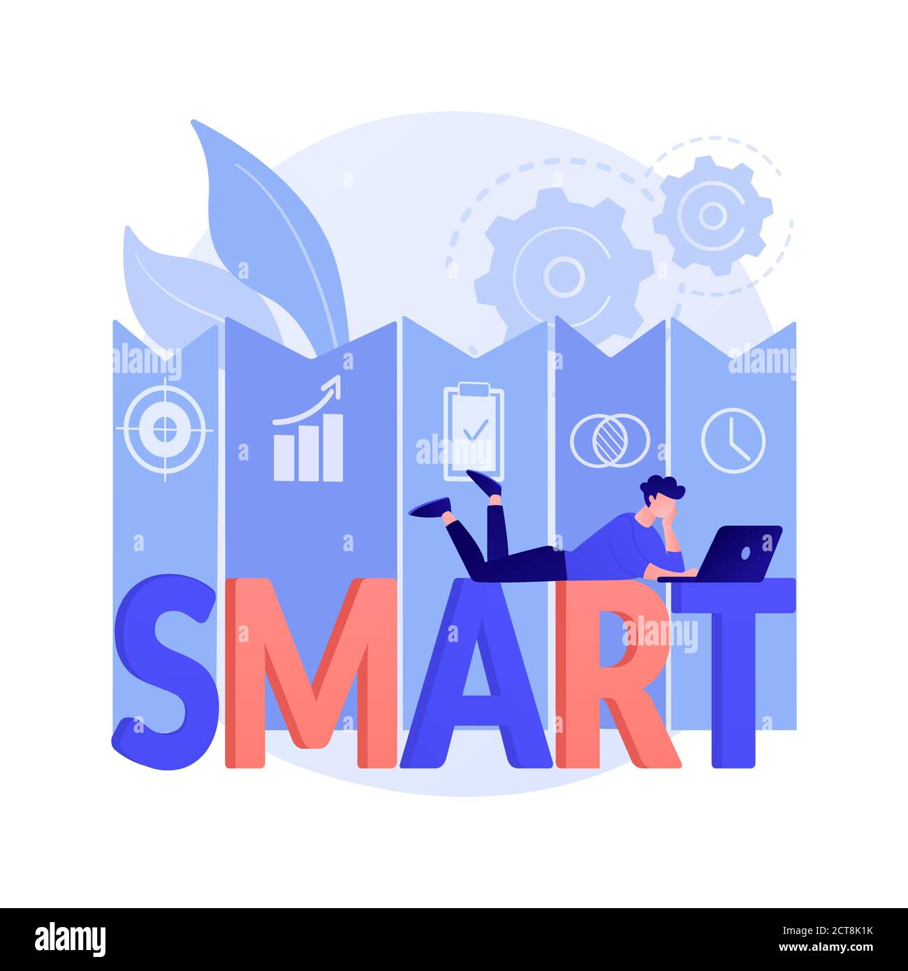 SMART Objectives abstract concept vector illustration Stock Vector ...