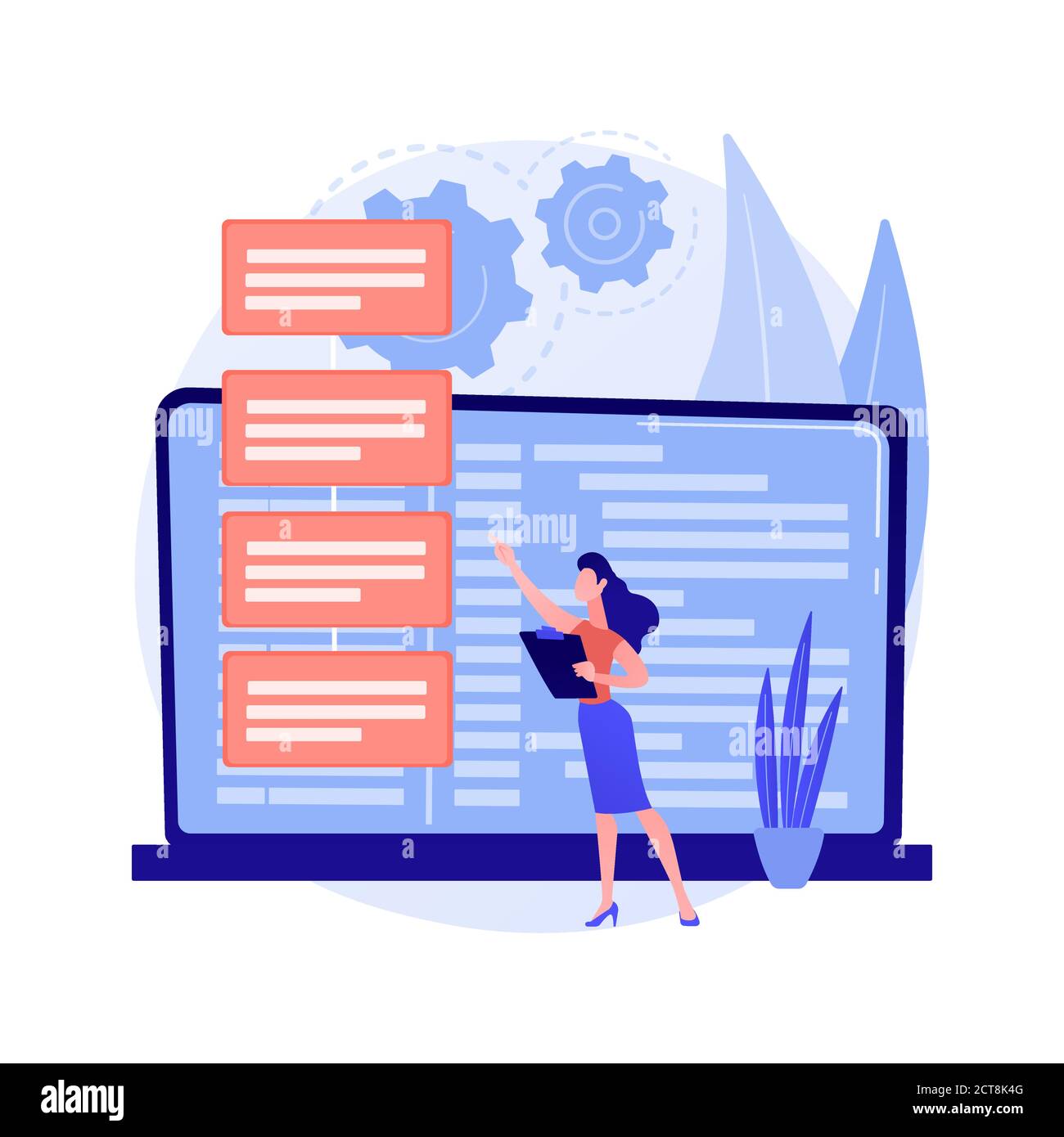 Software requirement description abstract concept vector illustration ...