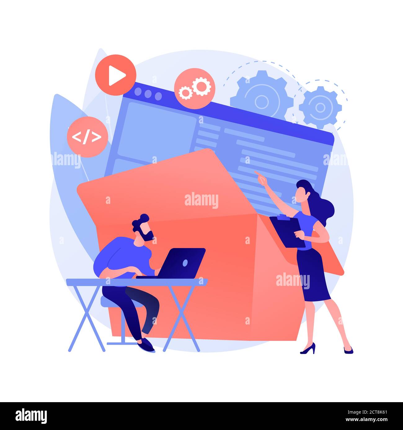 Packaged software abstract concept vector illustration Stock Vector ...