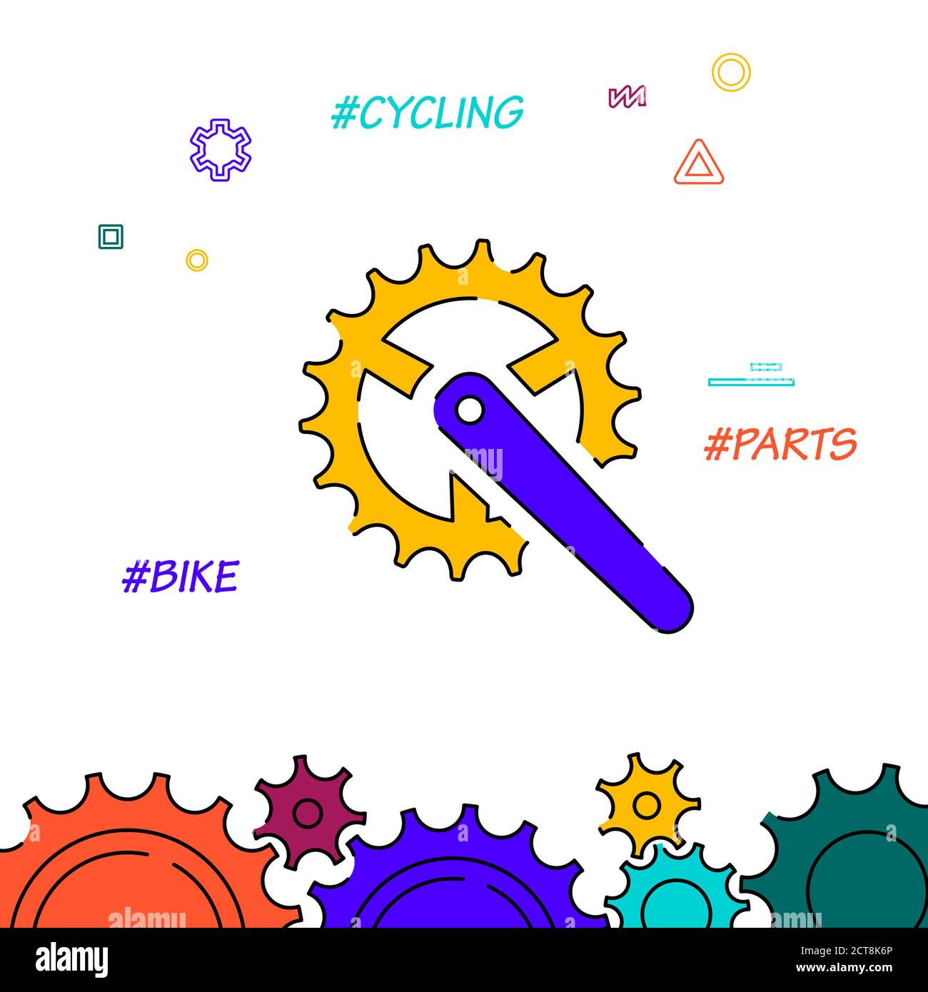 Ring chain pattern Stock Vector Images - Alamy