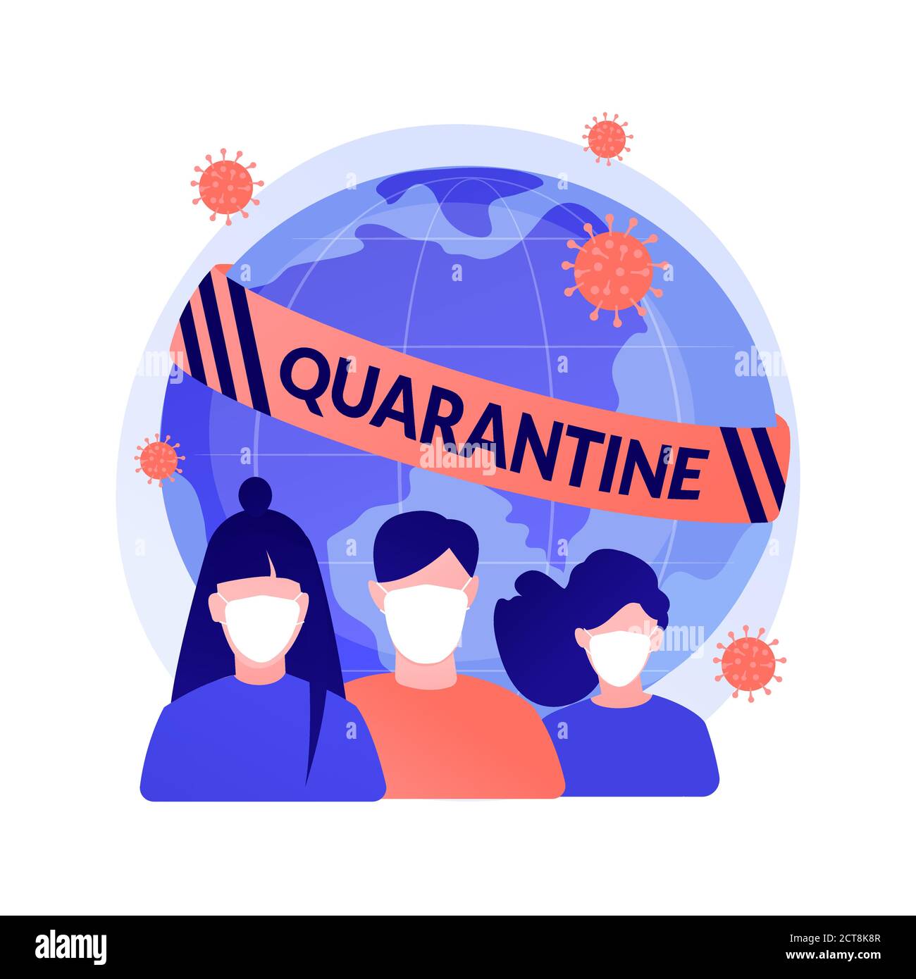 Quarantine abstract concept vector illustration Stock Vector Image ...