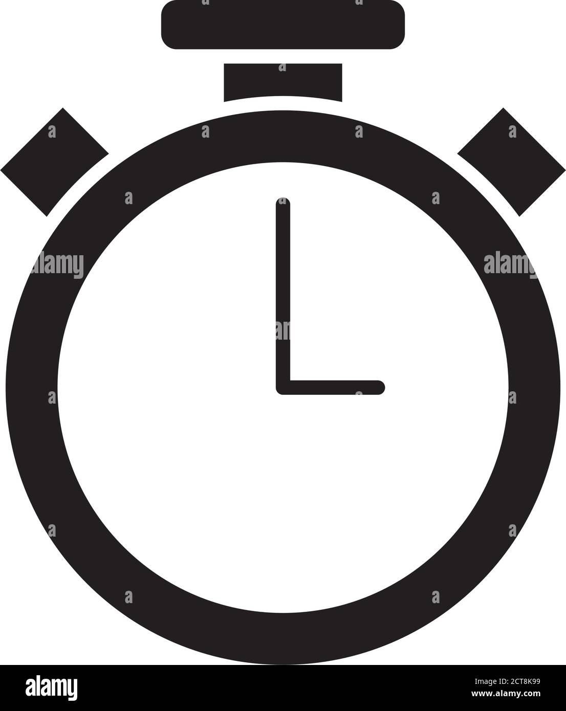 chronometer timer silhouette style icon vector illustration design ...