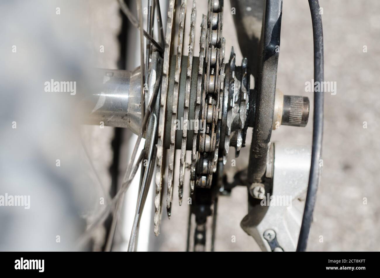 Bicycle Gear on Wheel Stock Photo - Alamy
