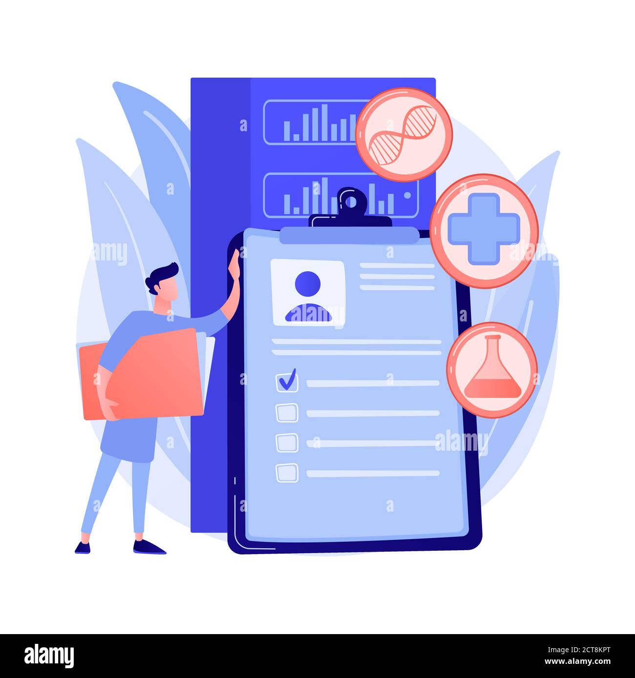 Big data in healthcare abstract concept vector illustration Stock ...
