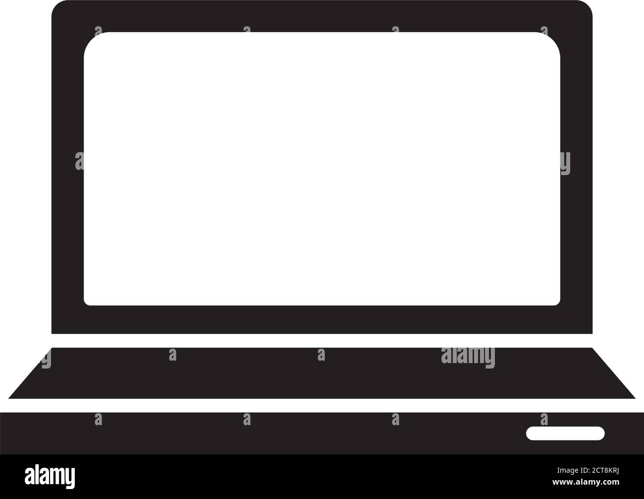 laptop computer portable silhouette style icon vector illustration ...