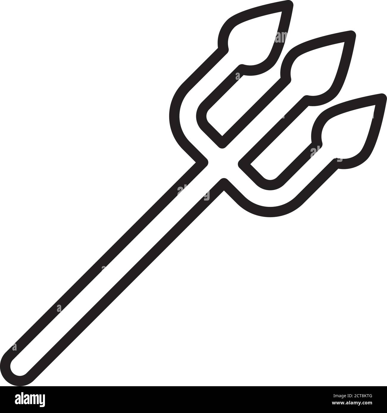 Cartoon devil fork Black and White Stock Photos & Images - Alamy
