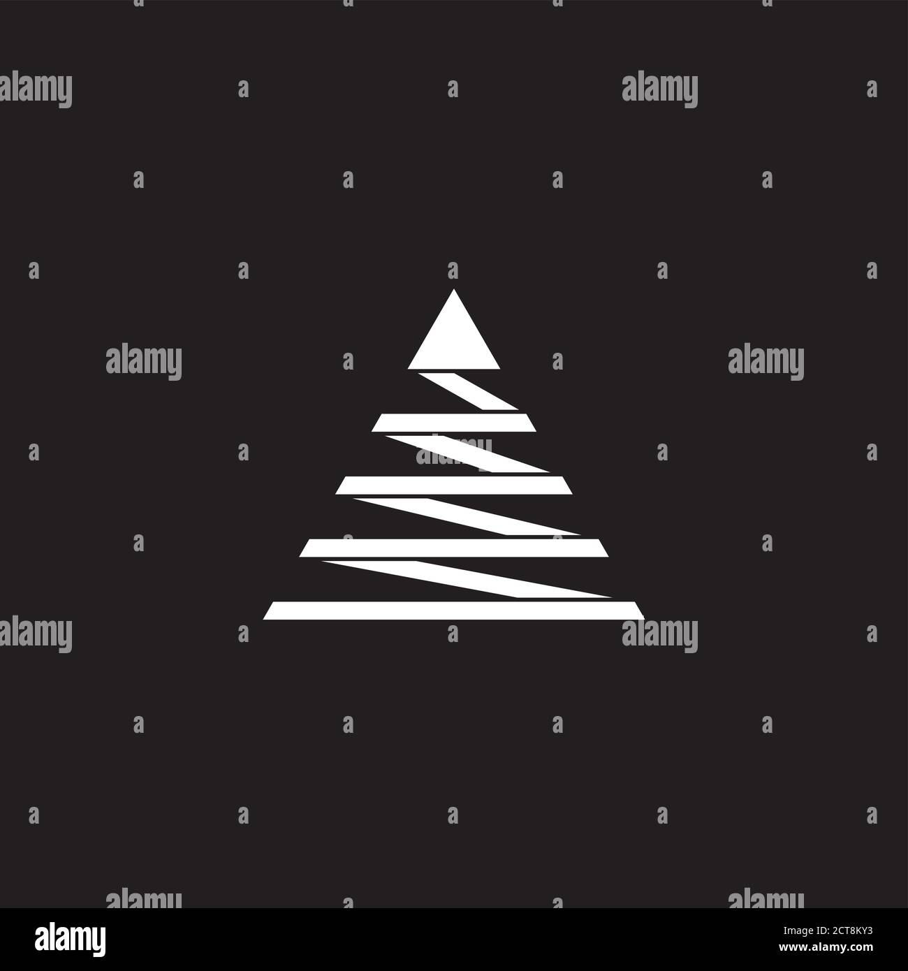 triangle ribbon 3d flat arrow up logo vector Stock Vector Image & Art ...