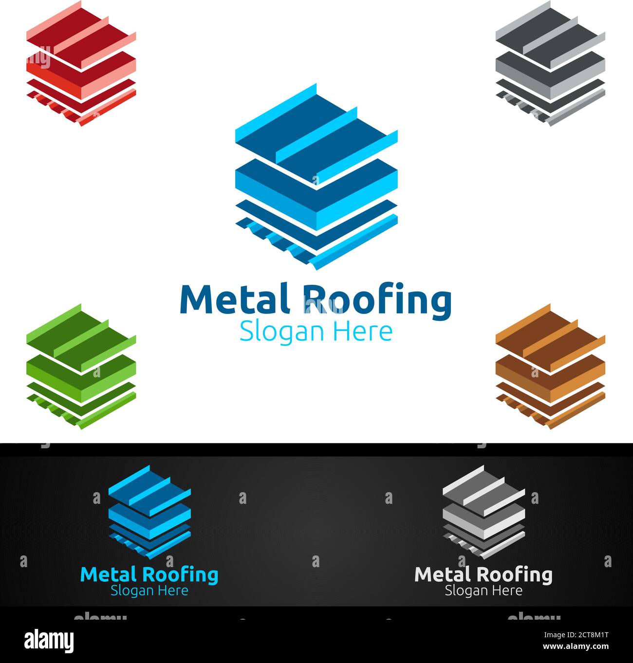 Metal Roofing Logo for Shingles Roof Real Estate or Handyman ...