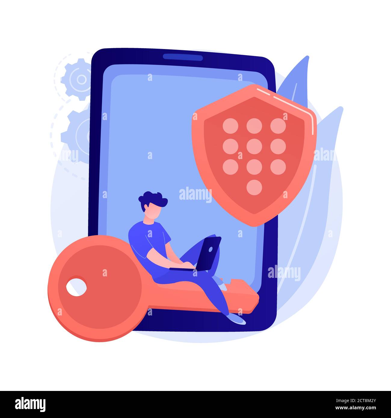 Secure Web Traffic Abstract Concept Vector Illustration Stock Vector