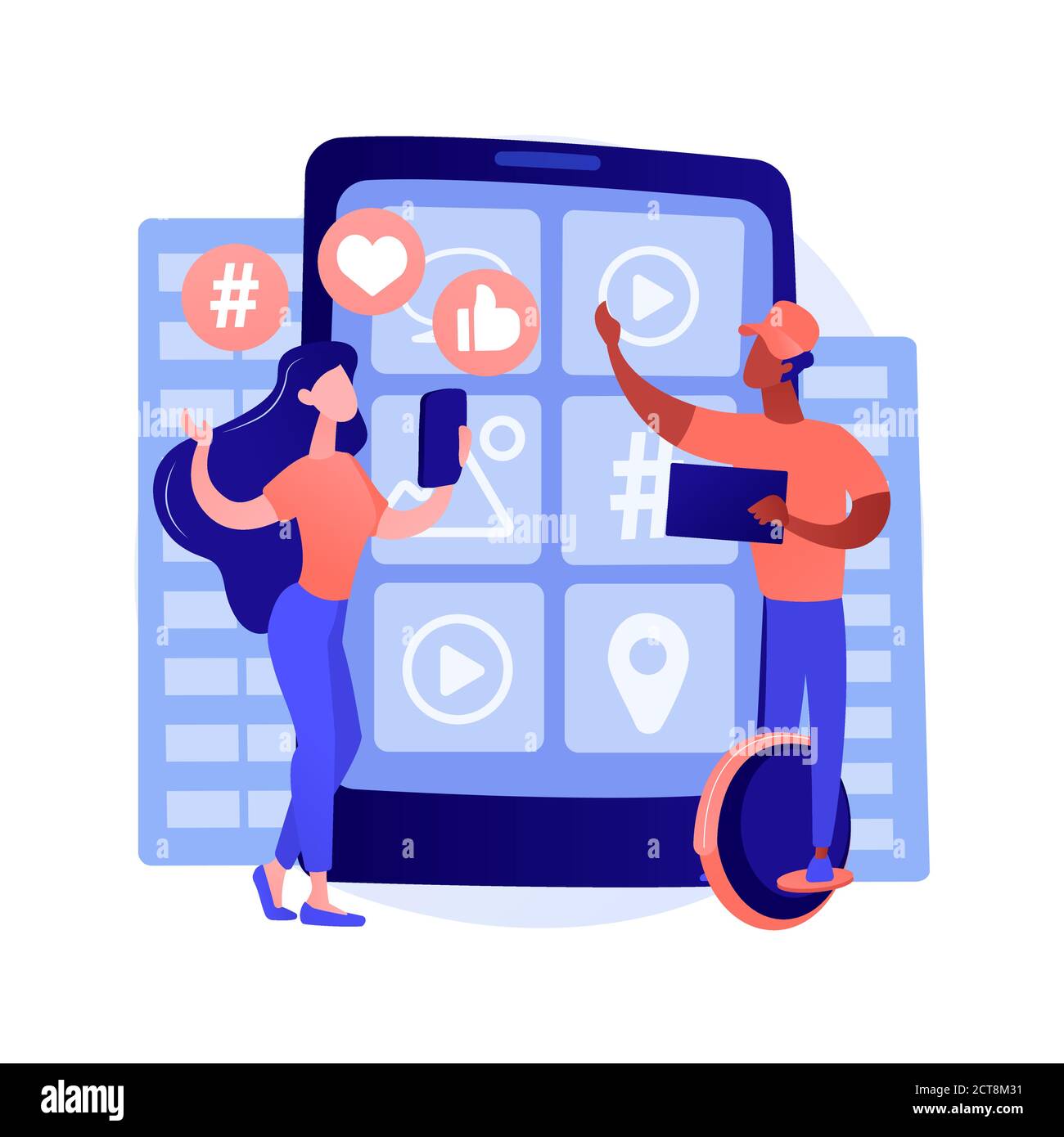 Generation Z abstract concept vector illustration Stock Vector Image ...