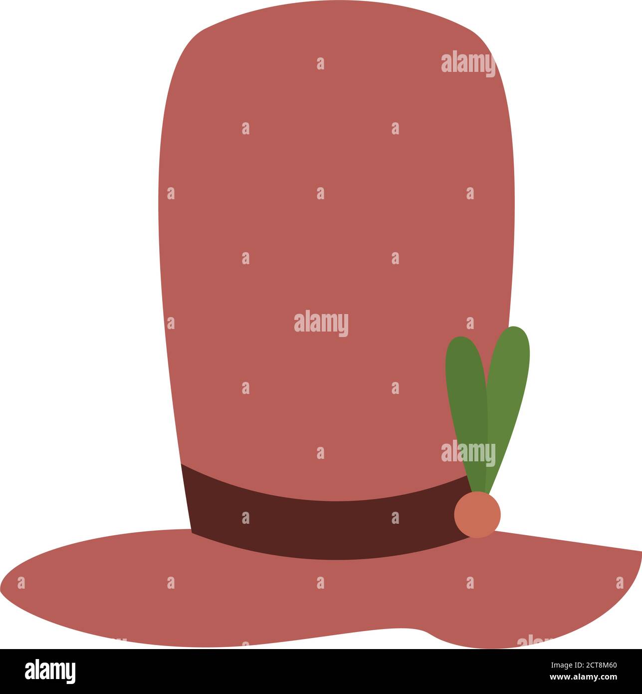 germany traditional top hat accessory flat style icon vector ...