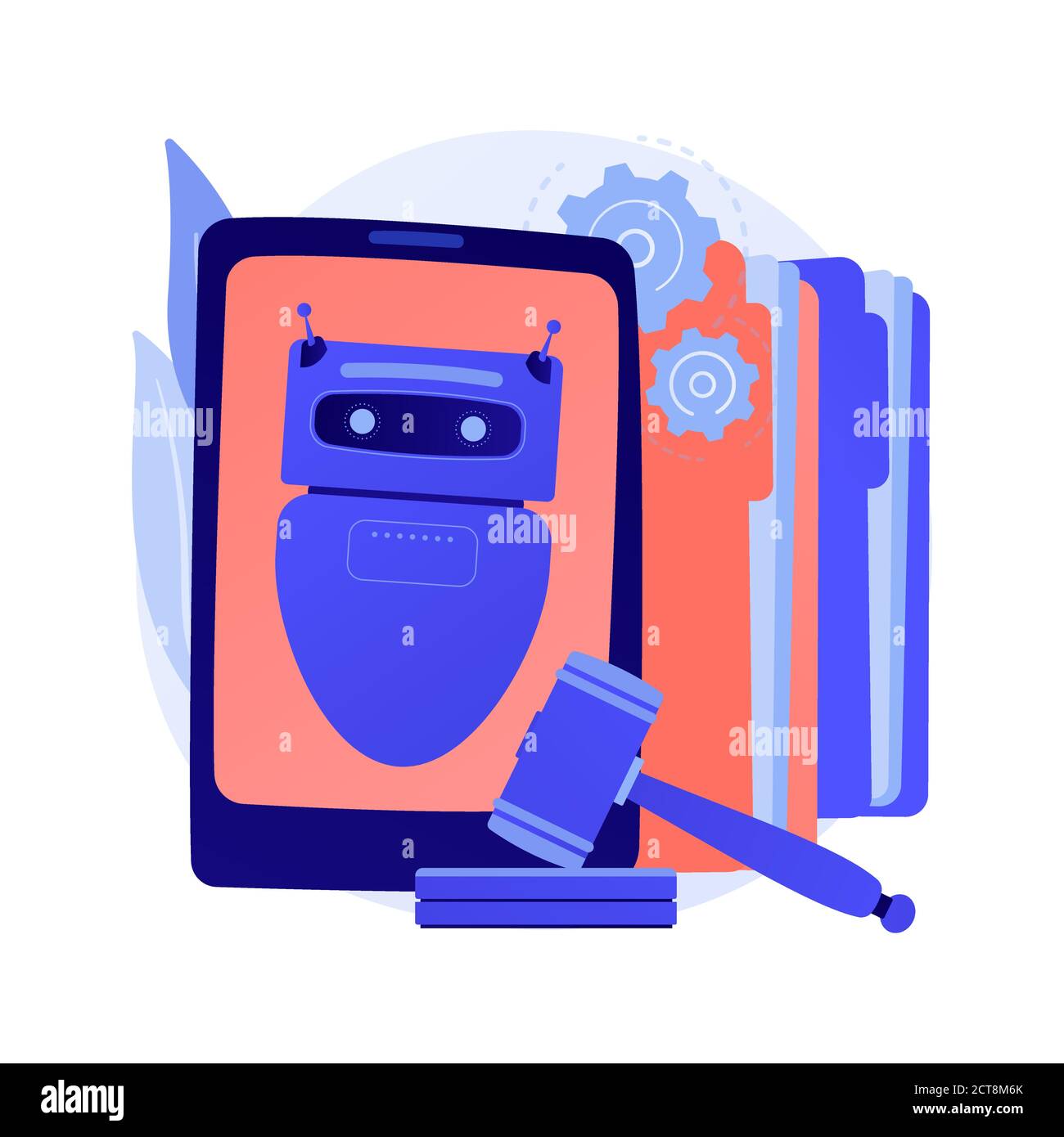 Artificial intelligence regulations abstract concept vector ...