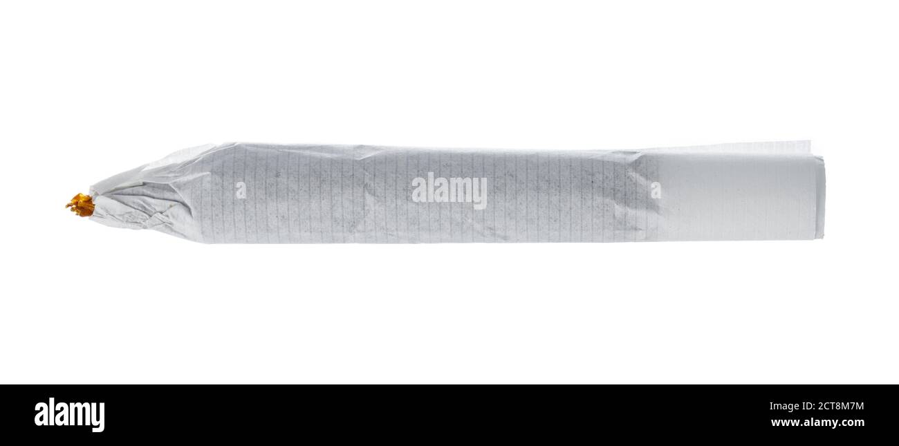 One unlit cigarette isolated on white background Stock Photo - Alamy