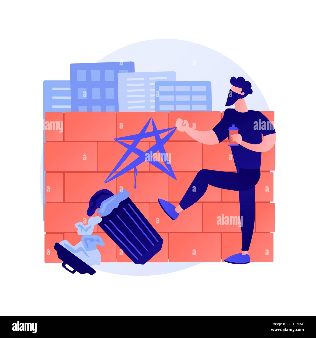 Vandalism abstract concept vector illustration Stock Vector Image & Art ...