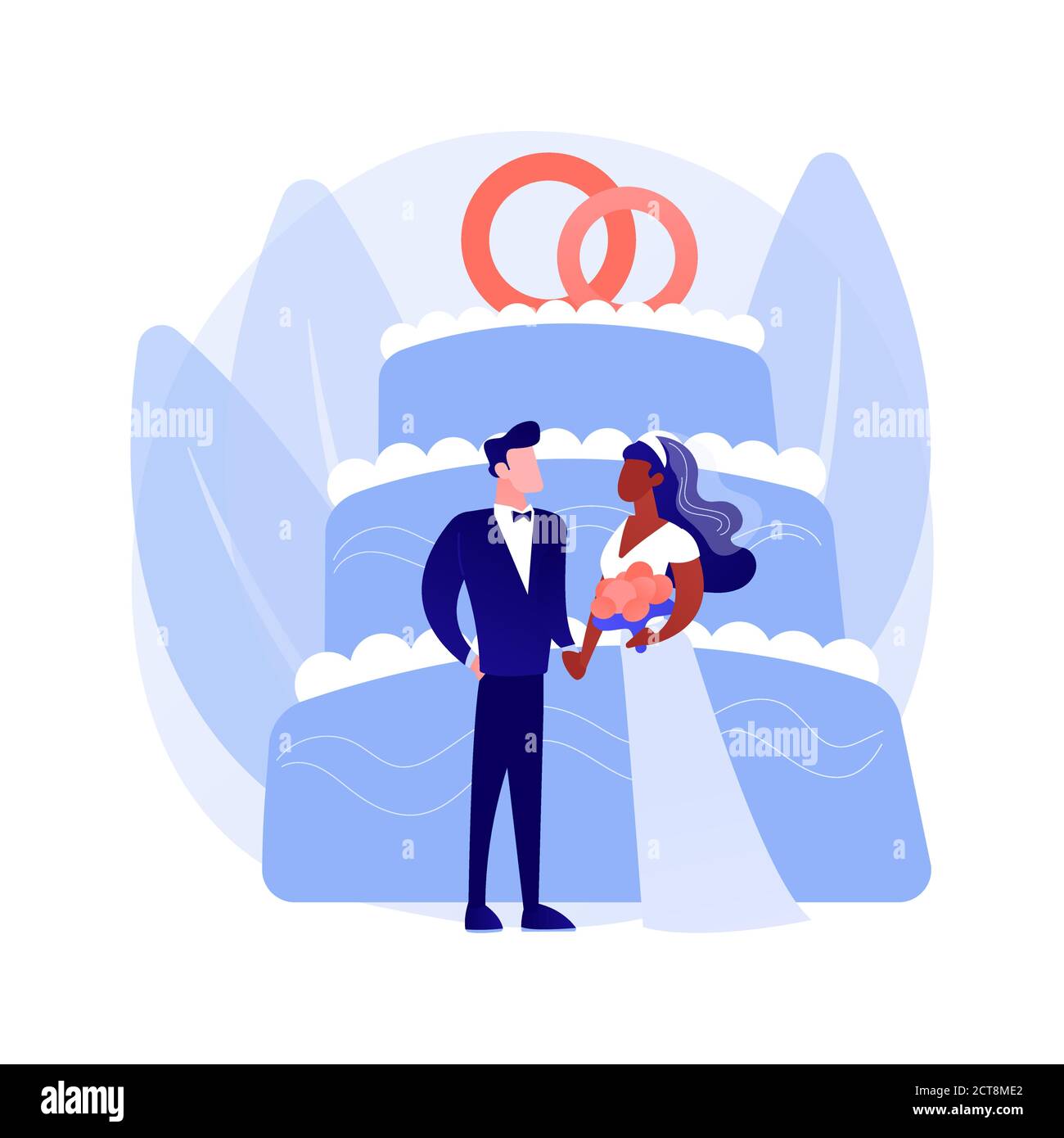 Mixed marriage abstract concept vector illustration Stock Vector Image ...
