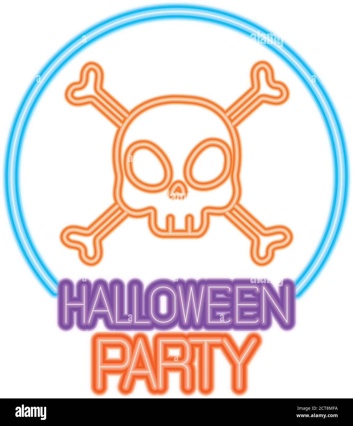 halloween party skull cartoon vector design Stock Vector Image & Art ...