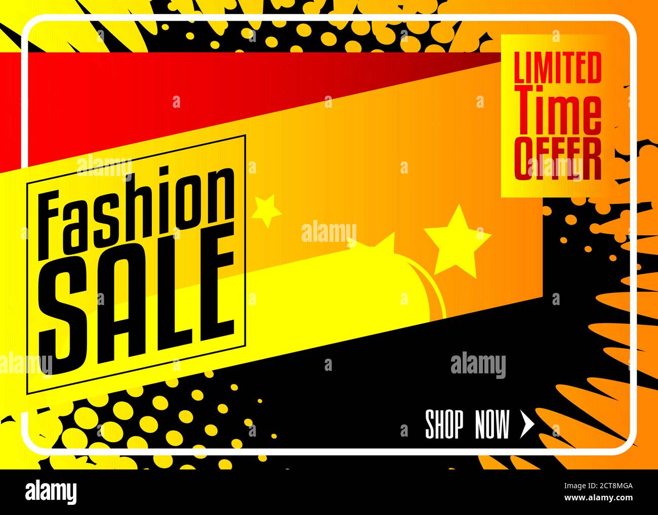 Comic book sale social media post desig. Cartoon colored poster ...