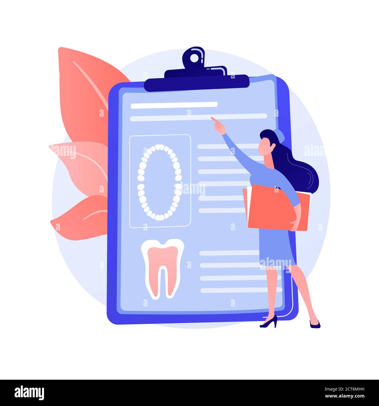 Dental patient card abstract concept vector illustration Stock Vector ...
