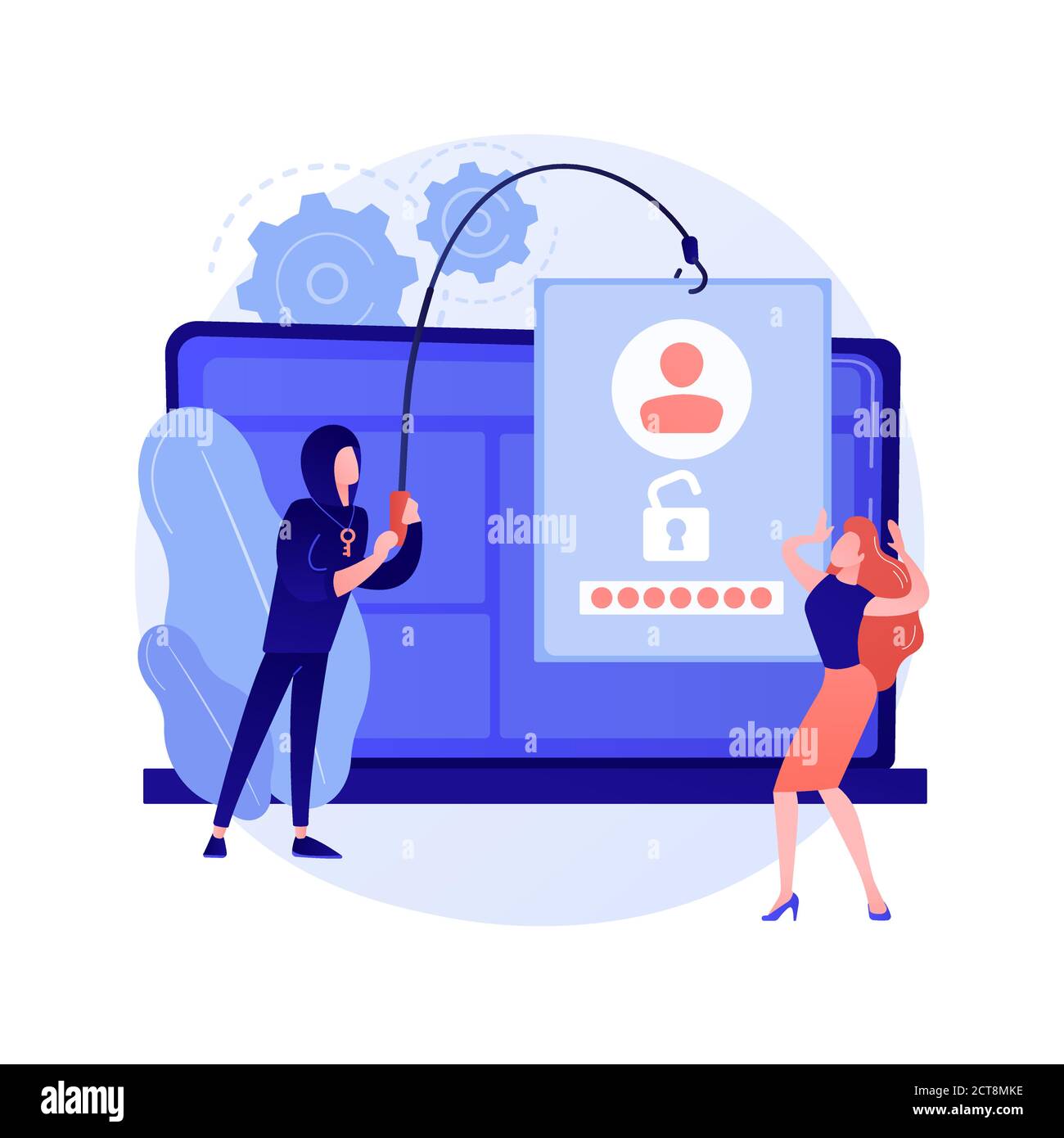 Data stealing malware abstract concept vector illustration Stock Vector ...