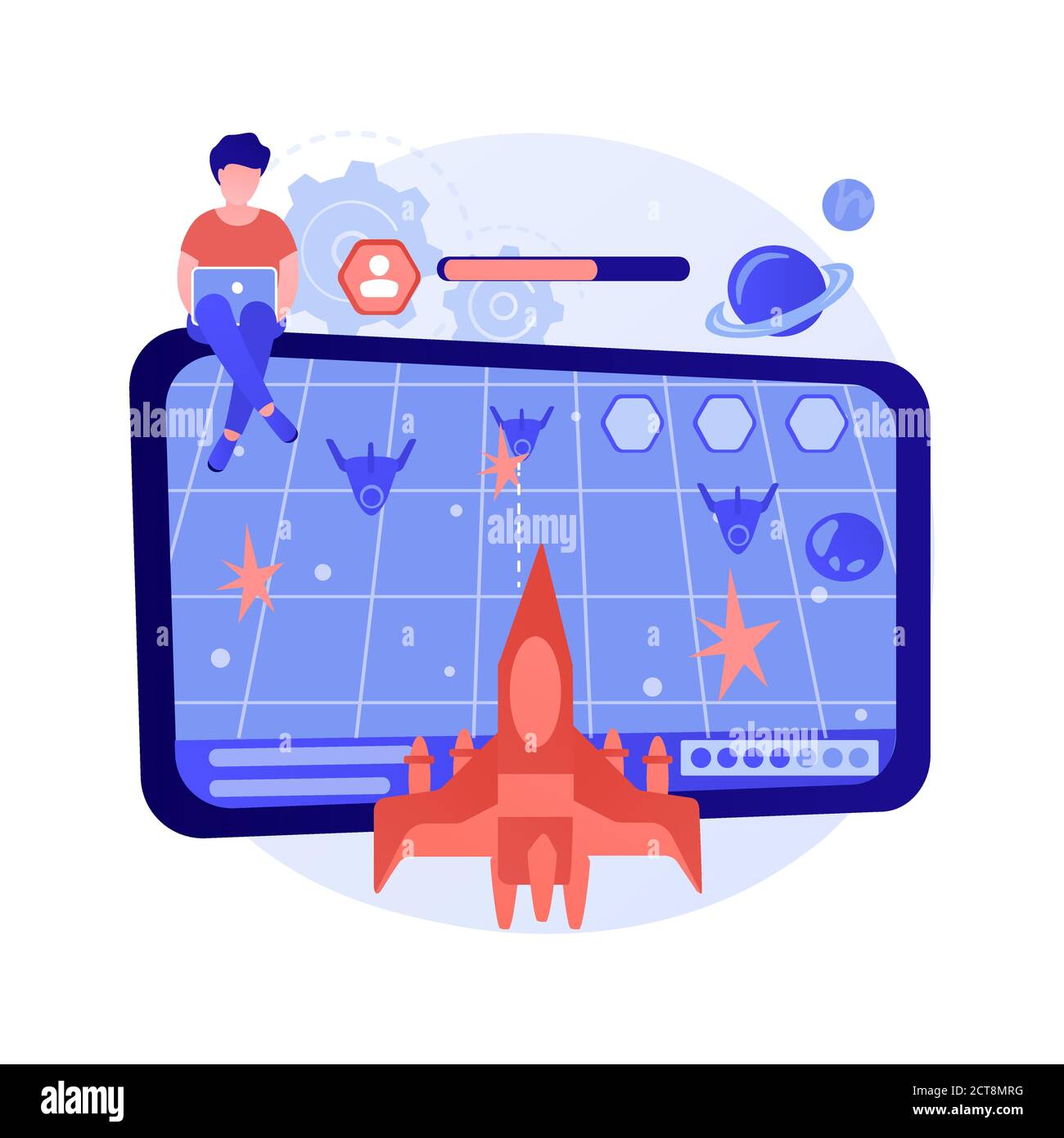 Action game abstract concept vector illustration Stock Vector Image ...